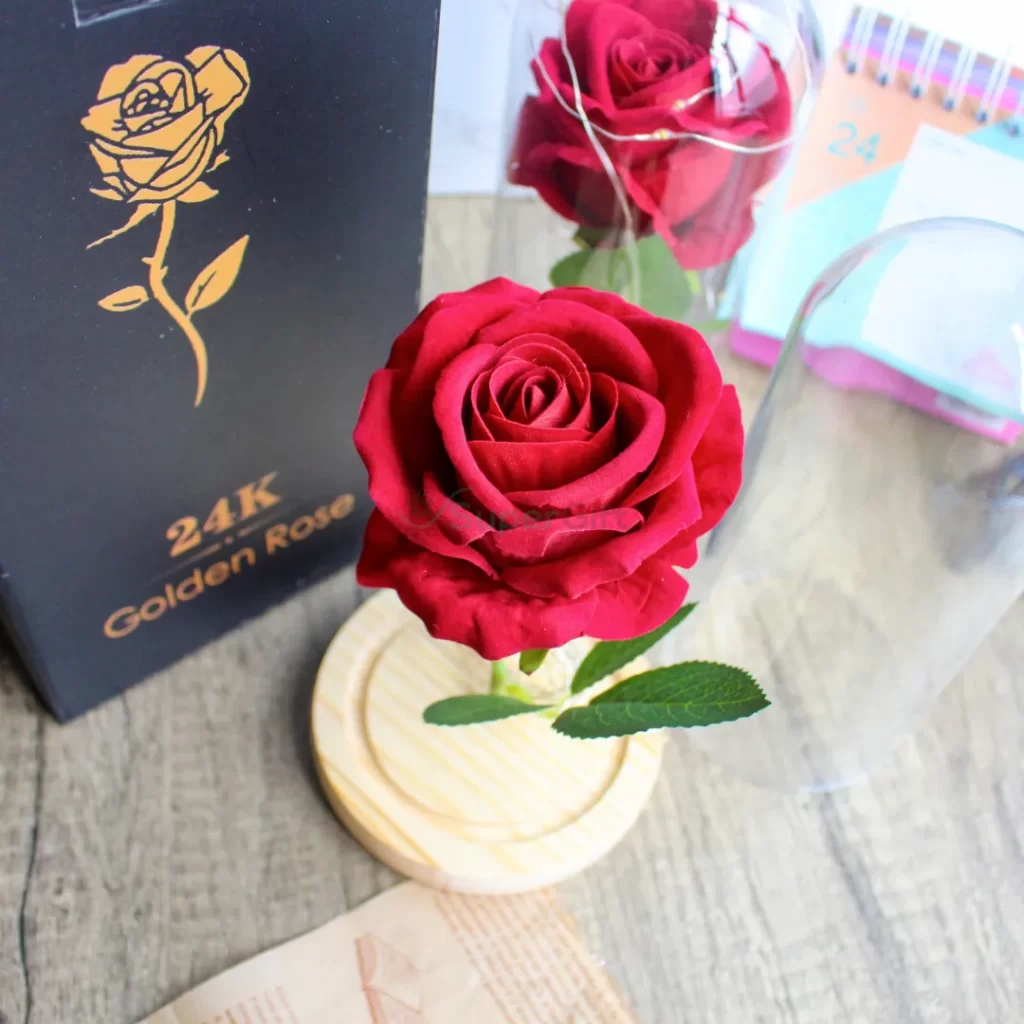 LED Light Enchanted Rose Flower Lamp Beauty and the Beast Rose - Supergift